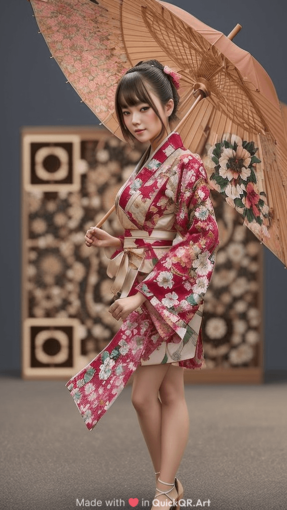 1********6@q****m | beautiful girl wearing a bamboo umbrella and a ...