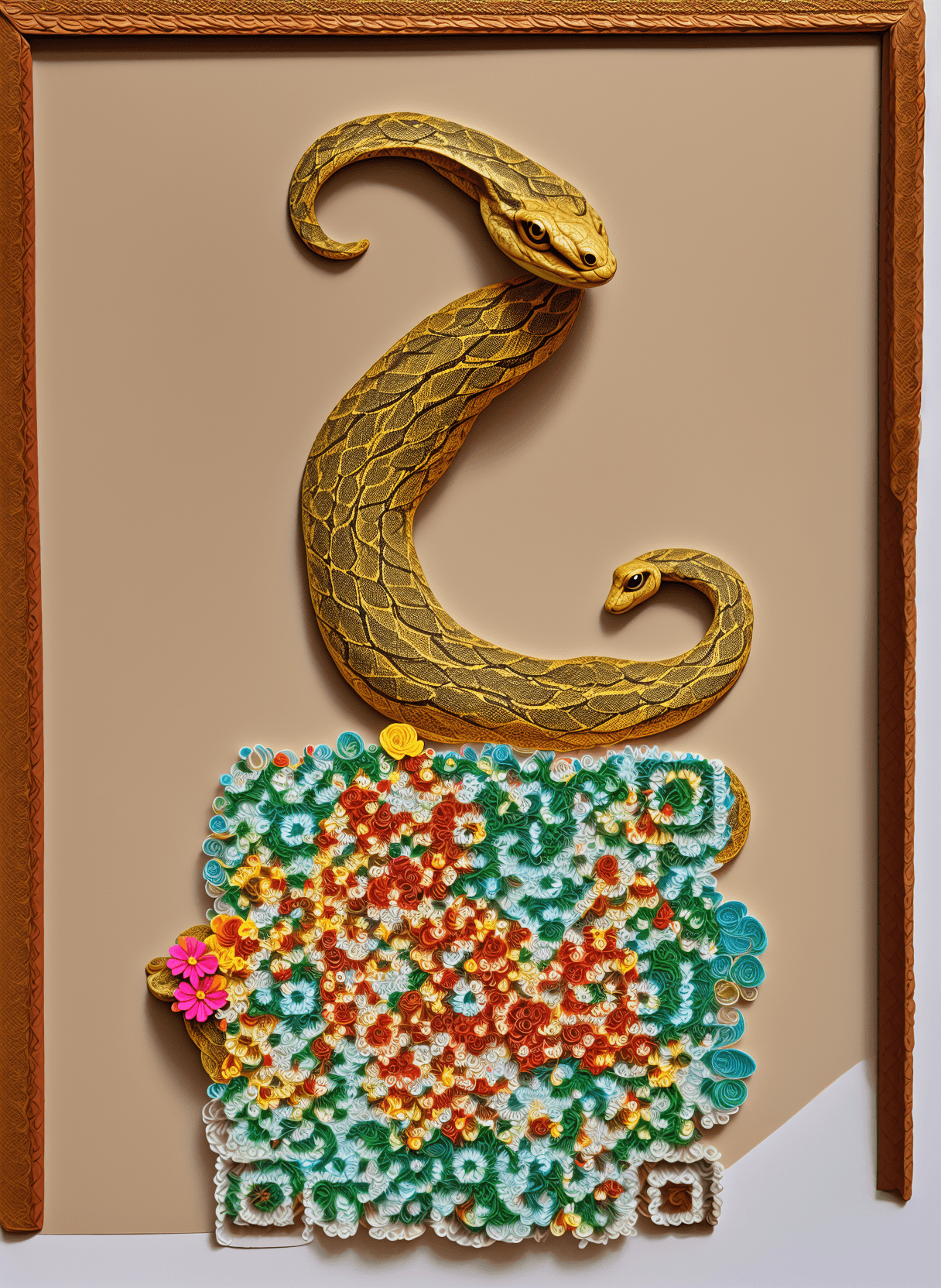 seanp_ai | a cute snake BREAK Flowers 825