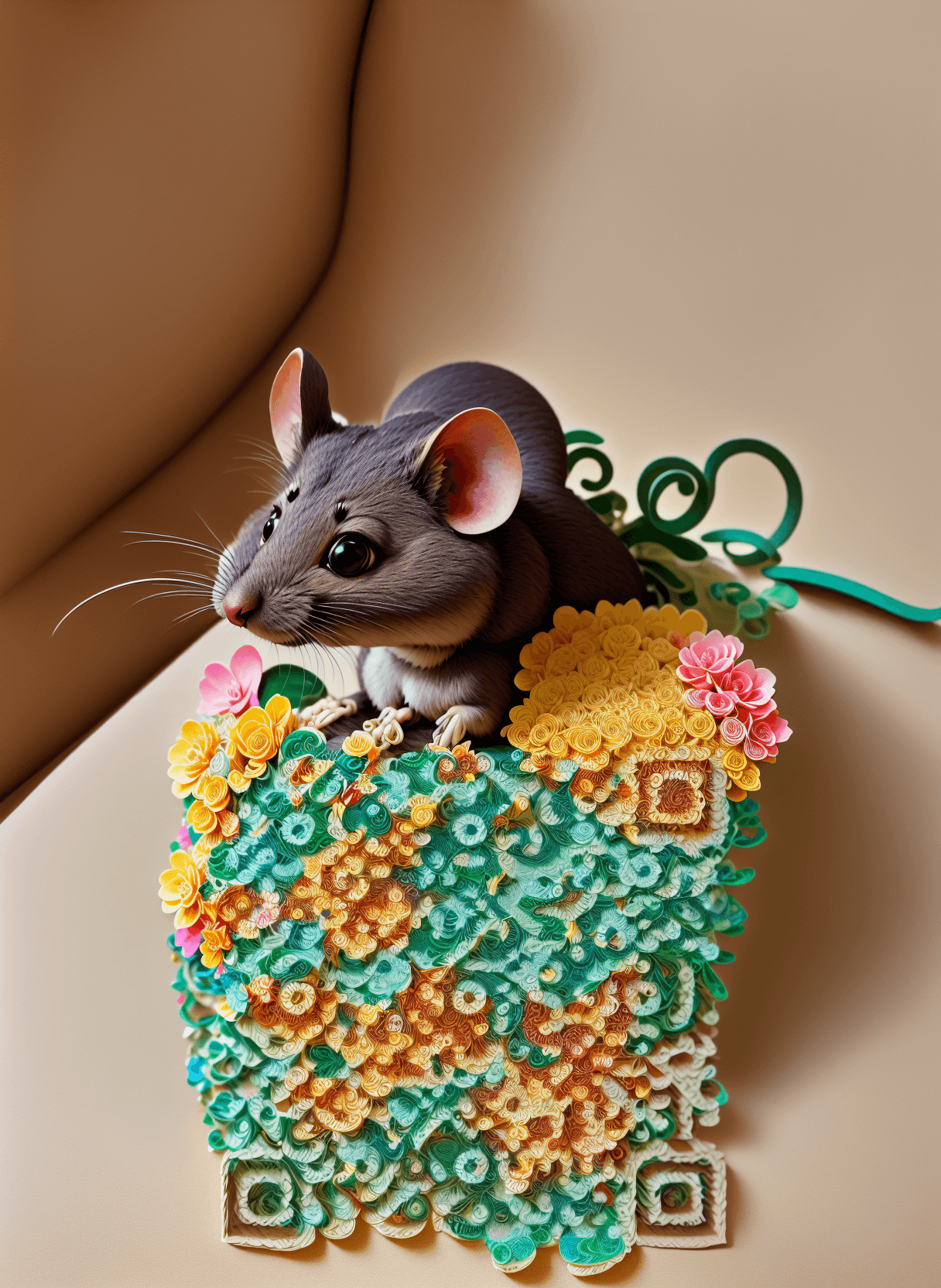 seanp_ai | a cute mouse BREAK Flowers 822